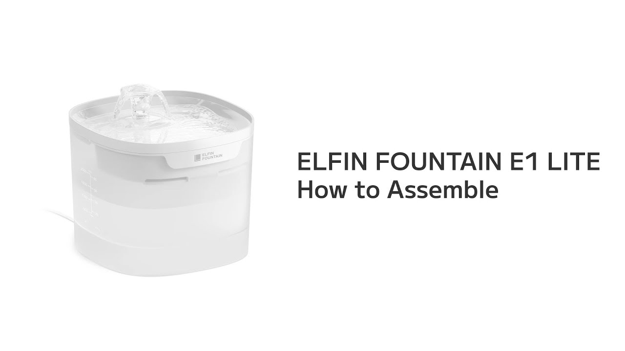 Elfin Fountain E1 Lite How to Assemble - YouTube