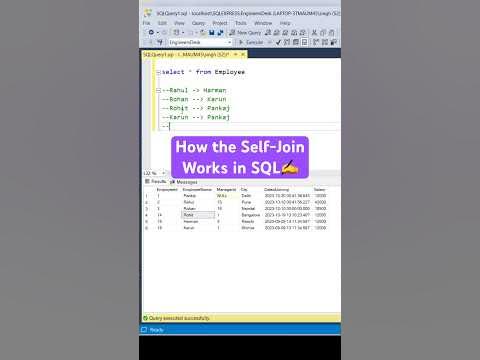 What is Self Join and how it works #sql #shorts #coding #sqlqueries - YouTube