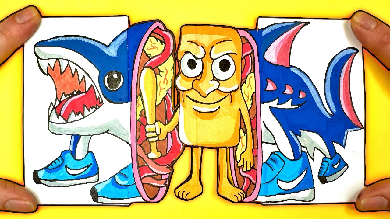 How to Draw Tralalero Tralala VS Tung Tung Tung Sahur Viral Animals ...