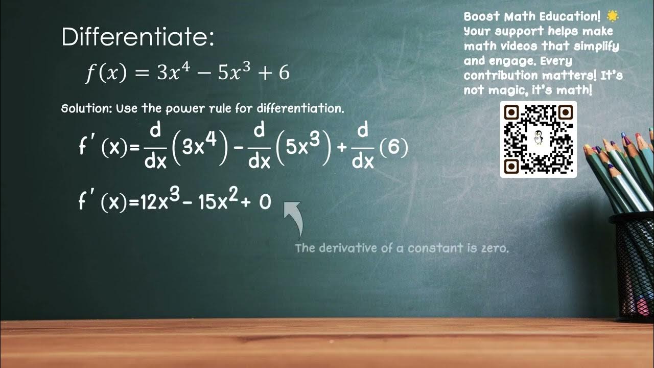 Differentiating Polynomial Functions: Quick - YouTube