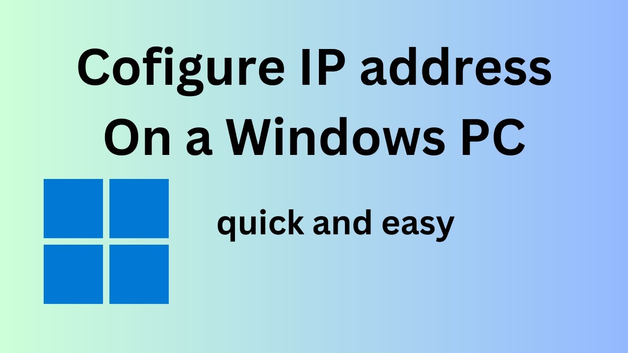 🌐 How to Set Up an IP Address on Windows PC | Manual IP Configuration ...