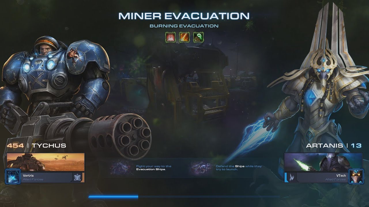 Starcraft 2: Mutation 350 - Burning Evacuation - Tychus, Artanis - YouTube