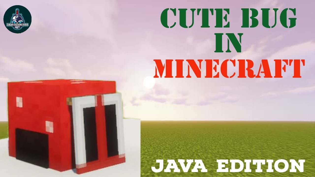 CUTE BUG IN MINECRAFT JAVA EDITION #minecraft #buildhacks #likee # ...
