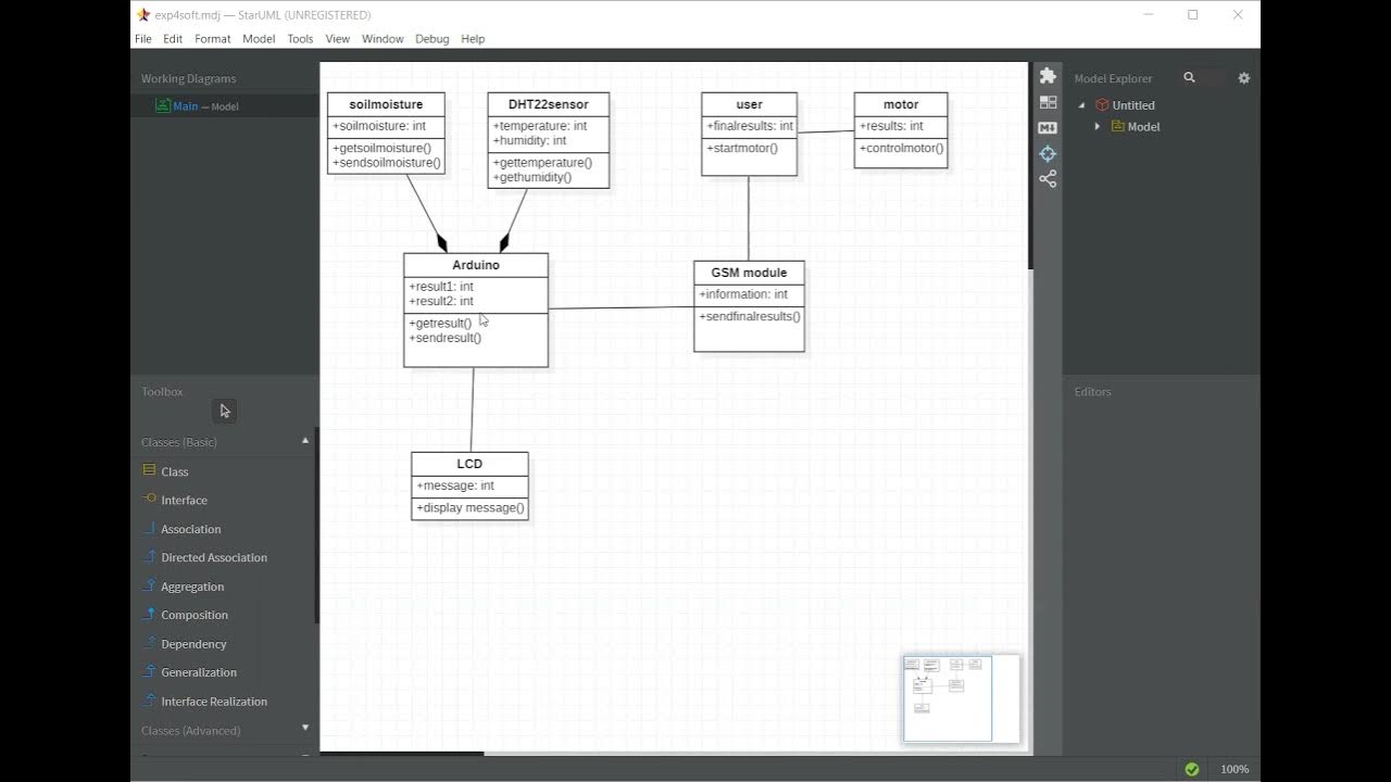 Class diagram for iot based smart agriculture - YouTube