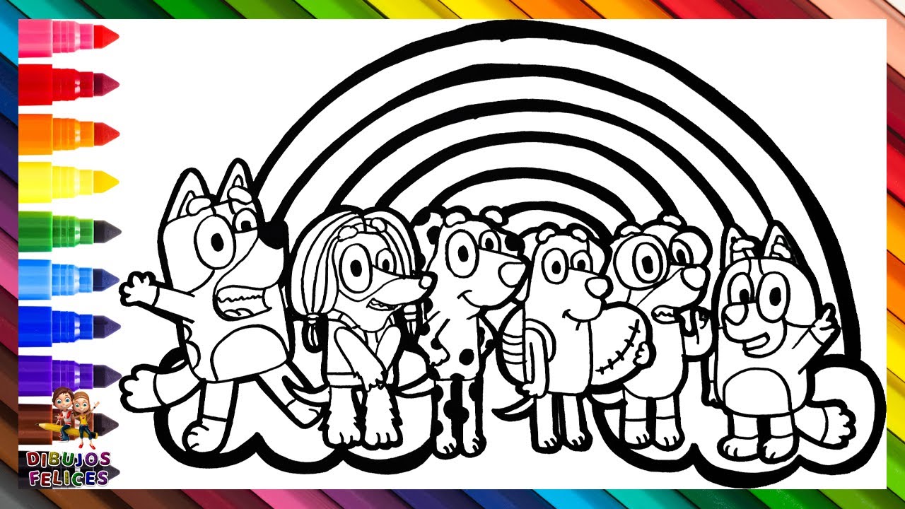 Dibuja y Colorea A Bluey Y Sus Amigas ๐๐ถ ๏ธ๐งก๐๐๐๐๐ Dibujos Para Niรฑos ... Dibuja y Colorea A Bluey Y Sus Amigas ๐๐ถ ๏ธ๐งก๐๐๐๐๐ Dibujos Para Niรฑos ...