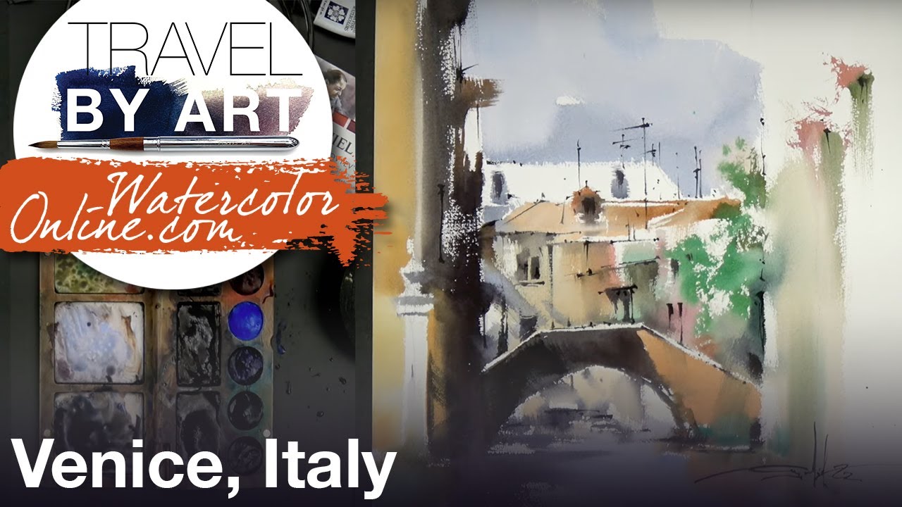#168 Travel by Art, Ep.40 + Sketching Academy Ep.13 - Venice, Italy ...