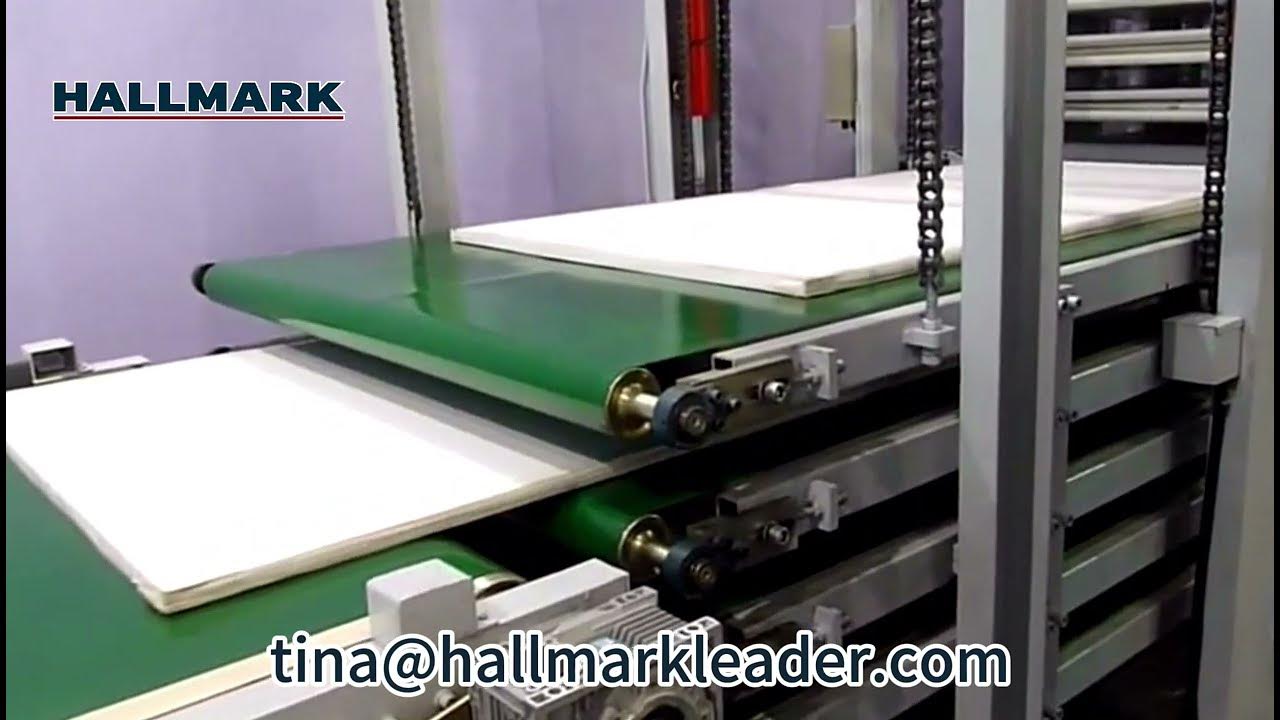 Automatic loading and unloading hot press for veneer /melamine lamination /шпона ламинирование ...