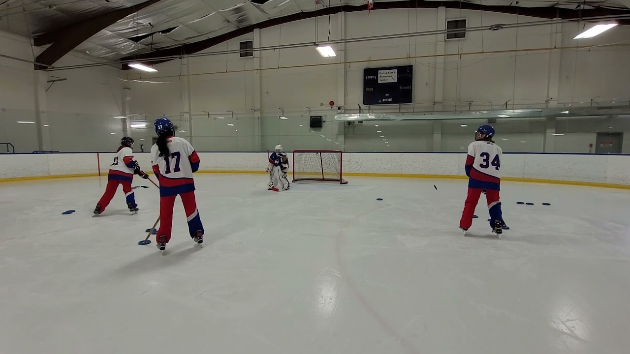 Bow View Ringette Goaltending - Movement selection and agility - YouTube