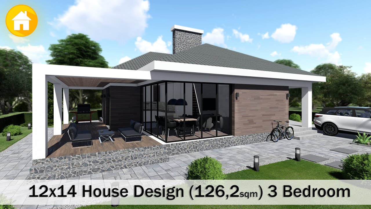 (12x14 Meters) House Design that will surprise you I Small house design ...