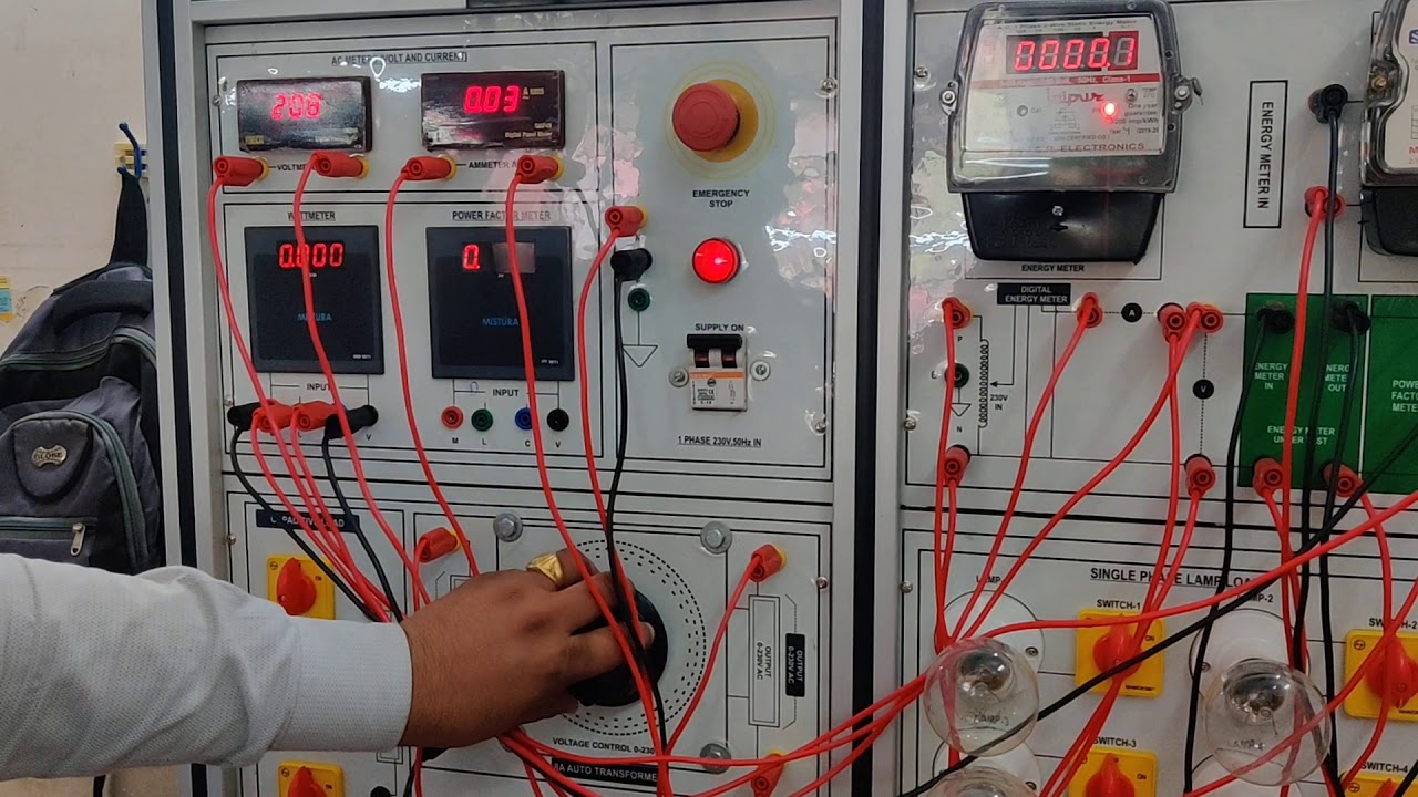 Electrical Voltage Current Energy Watt Measurement Trainer - YouTube