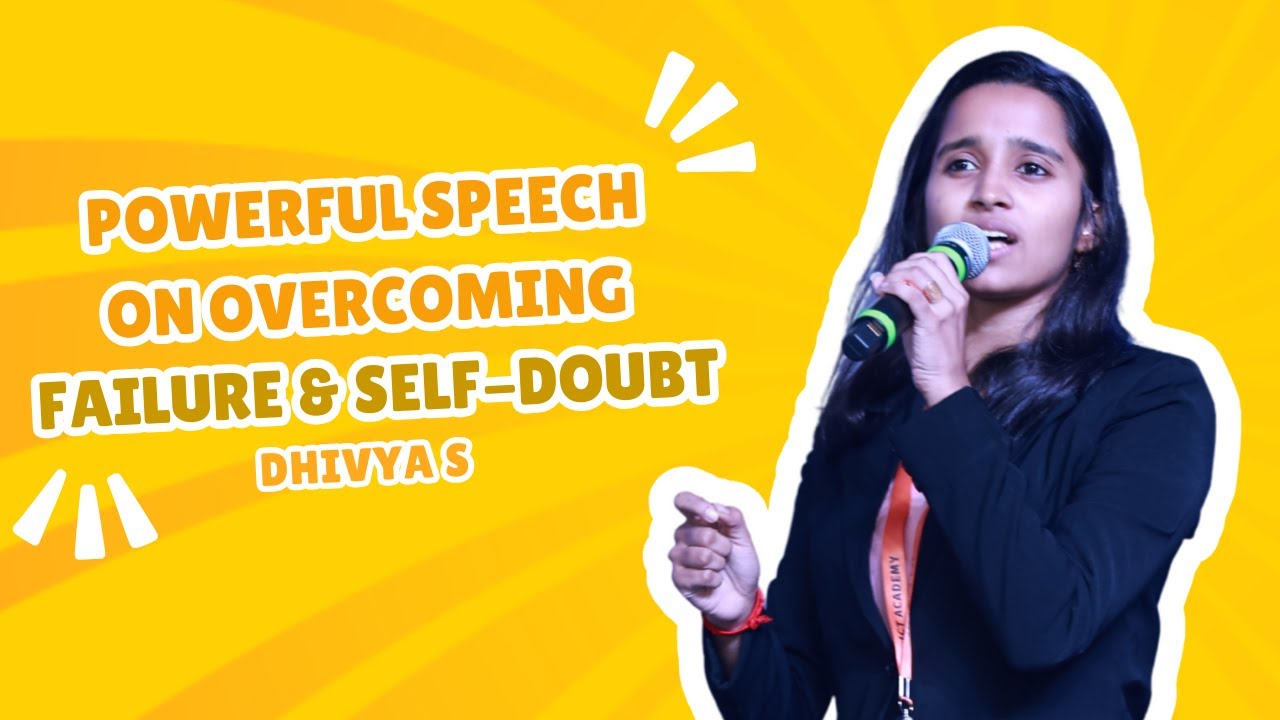 Rising Above: Dhivya’s Powerful Speech on Overcoming Failure & Self-Doubt | Youth Talk 2024 ...