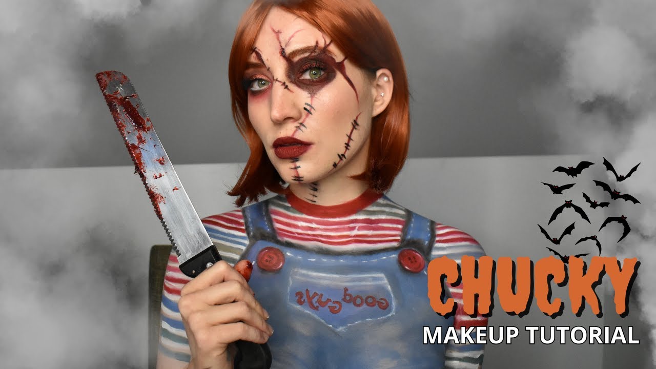 Chucky Body Painting Makeup Tutorial #halloween #halloweencostume # ...