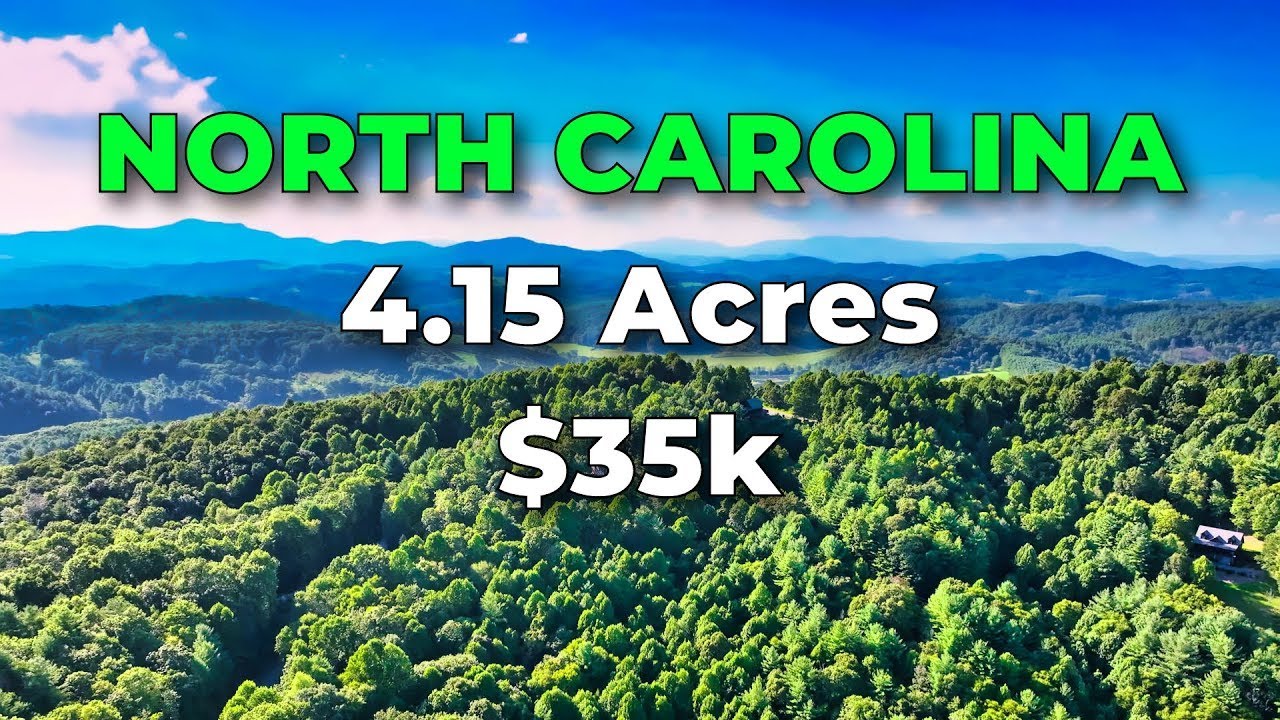 NORTH CAROLINA Land for Sale • 4.15 Wooded Acres • LANDIO - YouTube