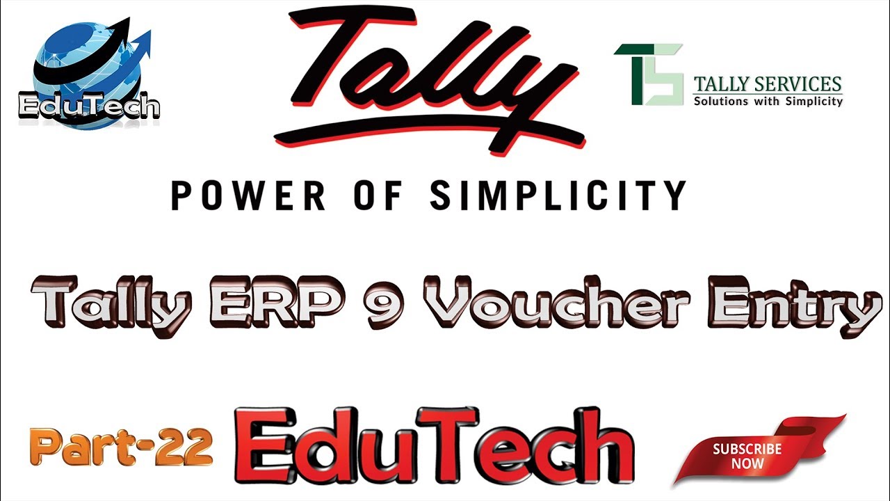 Tally ERP.9 Voucher Entry Part_45 |EduTech| - YouTube