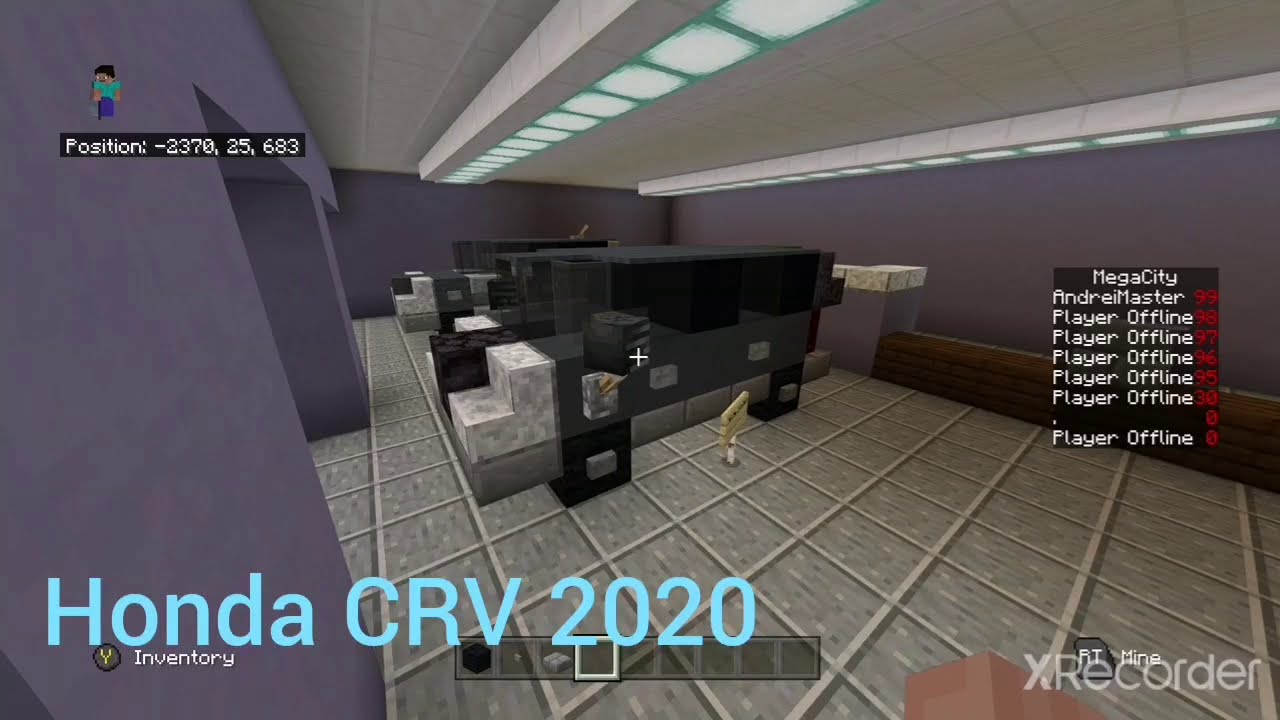 Minecraft Honda CRV 2020 Tutorial - YouTube