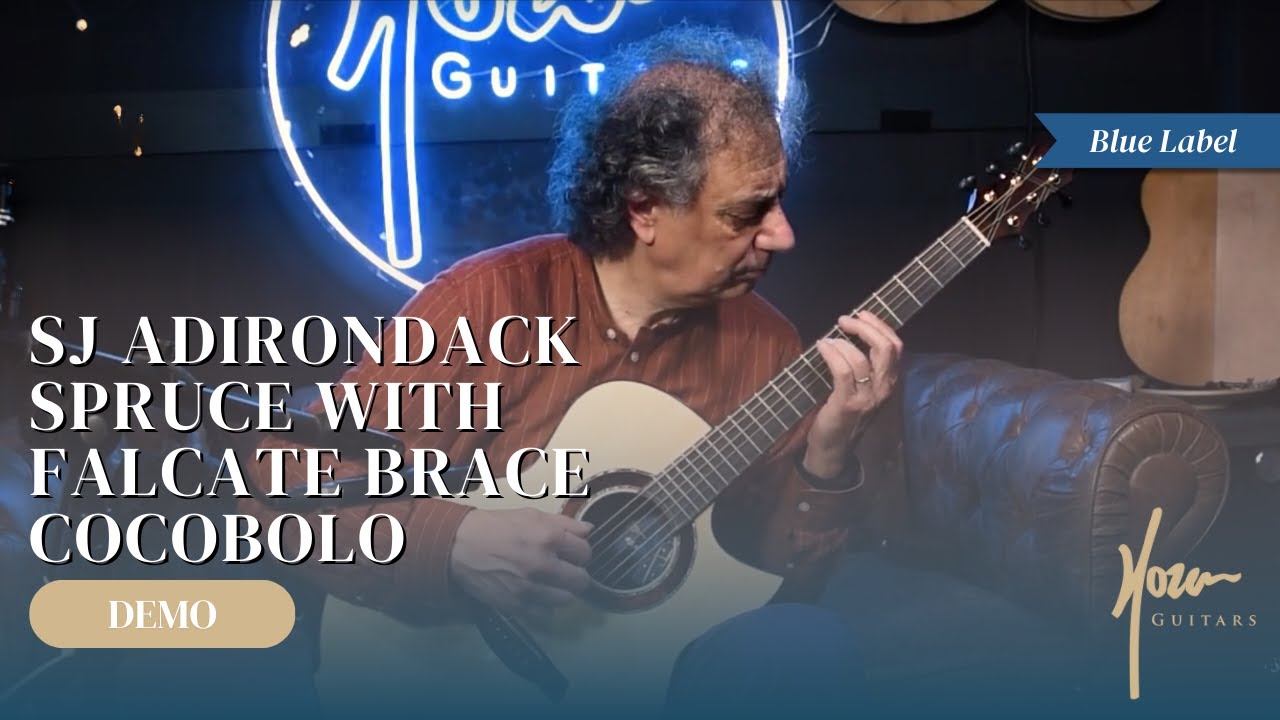 HOZEN GUITARS | BLUE LABEL | SJ ADIRONDACK SPRUCE WITH FALCATE BRACE ...