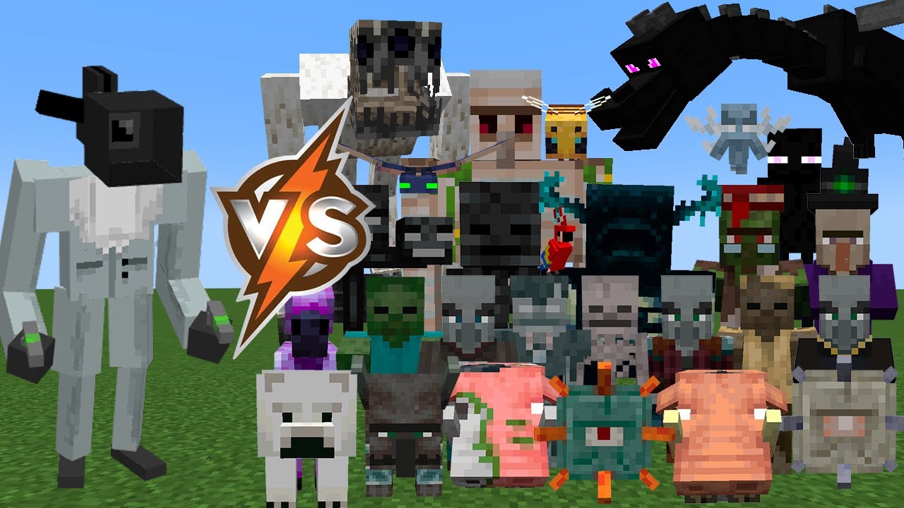 SKIBIDI TOILET VS MINECRAFT MOBS AND STRONGER BOSSES MOD l PART 25 ...