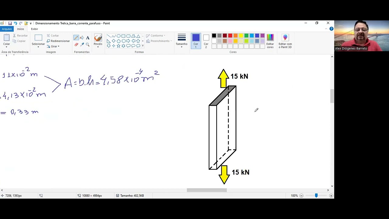 4 Dimensionamento da BARRA - YouTube