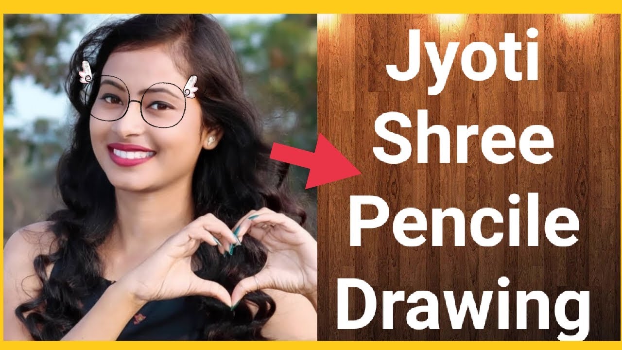 How To Draw Jyoti Shree Pencile Drawing step by step for beginners 😘😘 ...