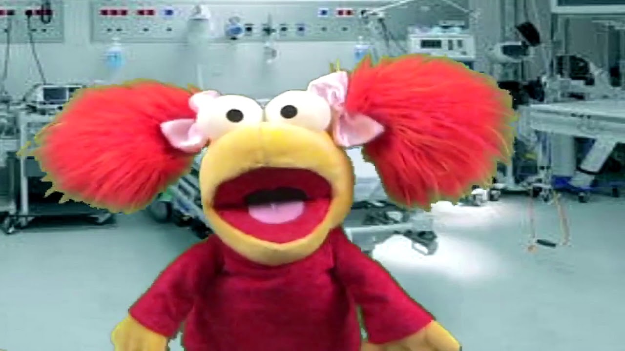 Red Fraggle yelling Bandages and Running Extremely Fast (60fps) - YouTube