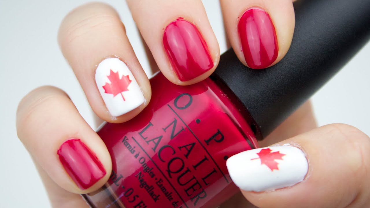 Canada Day Nails! - YouTube