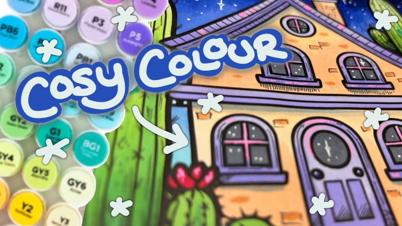 I tried the COSY COLOURING trend 🌙 - YouTube