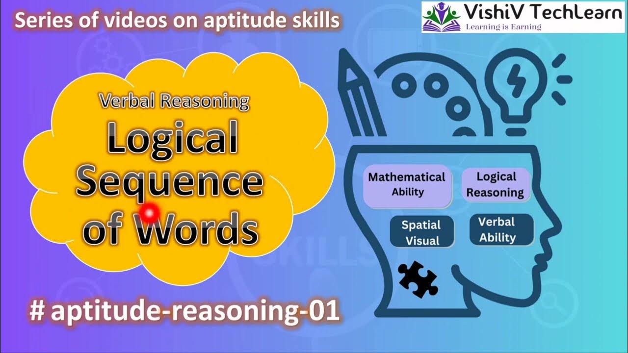 aptitude-reasoning-01 (logical sequence of words) - YouTube