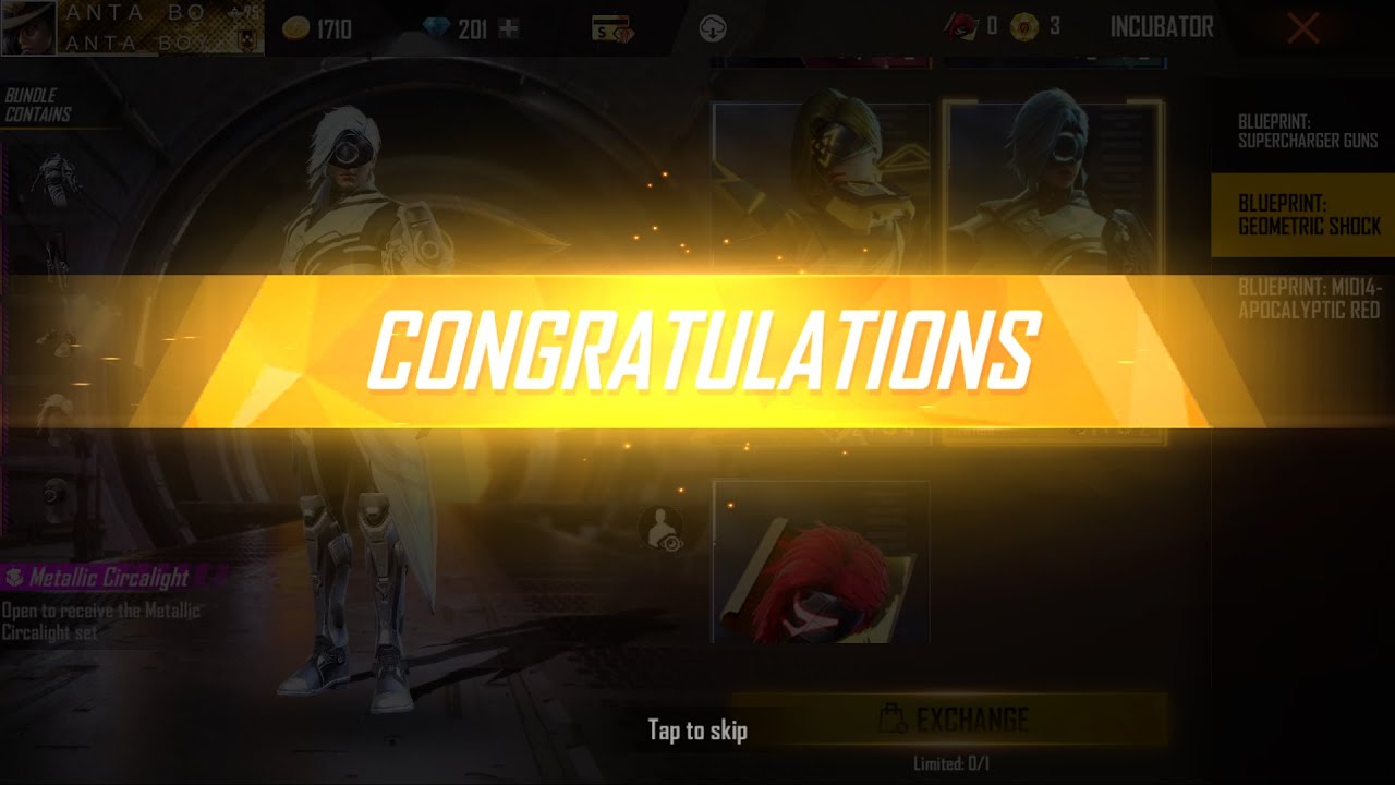 GEOMETRIC SHOCK INCUBATOR BUNDLE | NEW INCUBATOR FREE FIRE - YouTube