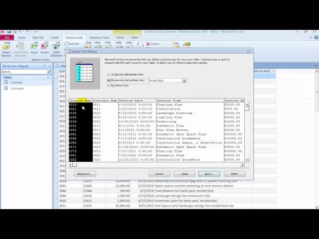 Access 2010 Datatable
