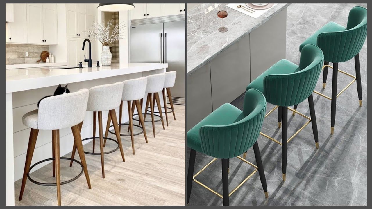 Modern kitchen bar stool ideas || best bar stools for kitchen island ...