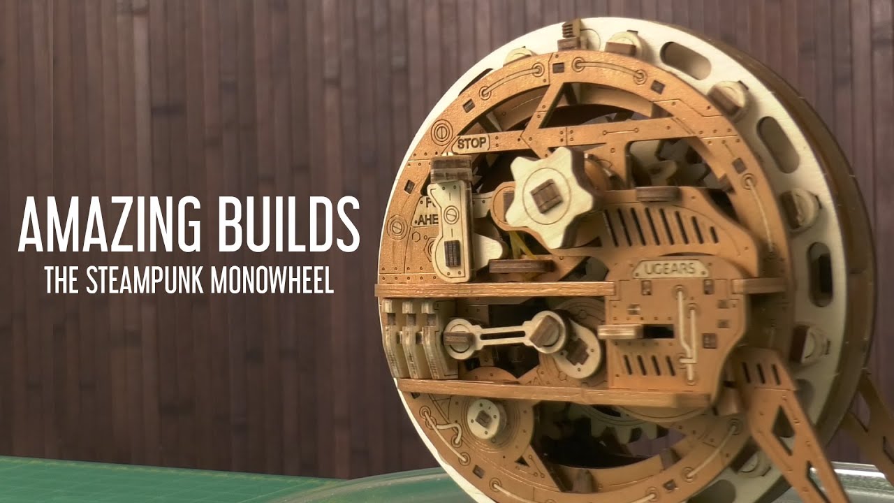 Amazing Builds - The Steampunk Monowheel - YouTube