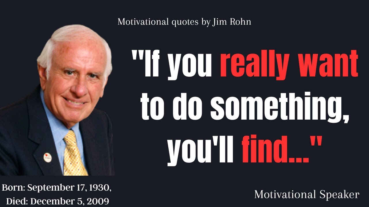 Jim Rohn Motivational quotes About Life - YouTube