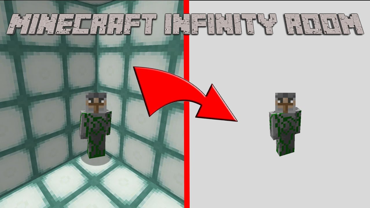 Minecaft INFINITY ROOM Tutorial - YouTube
