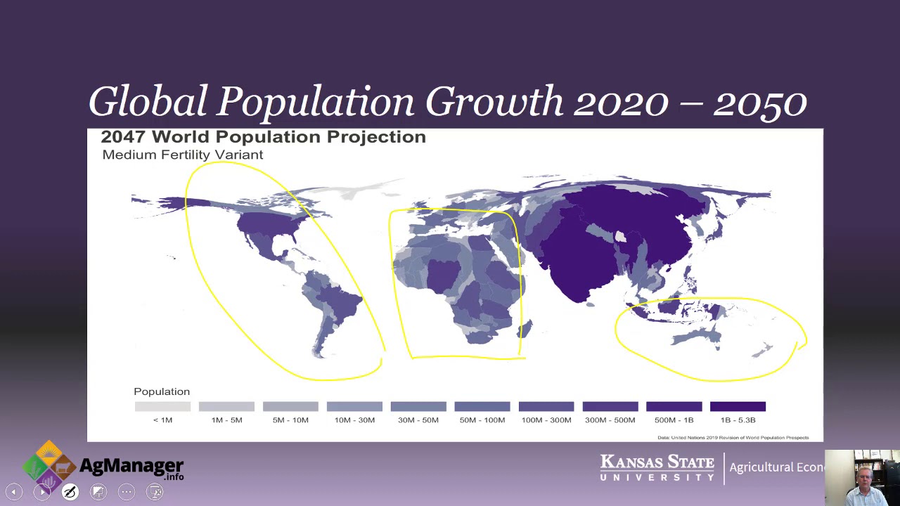A Dynamic View of World Population Growth 1950-2100 - YouTube