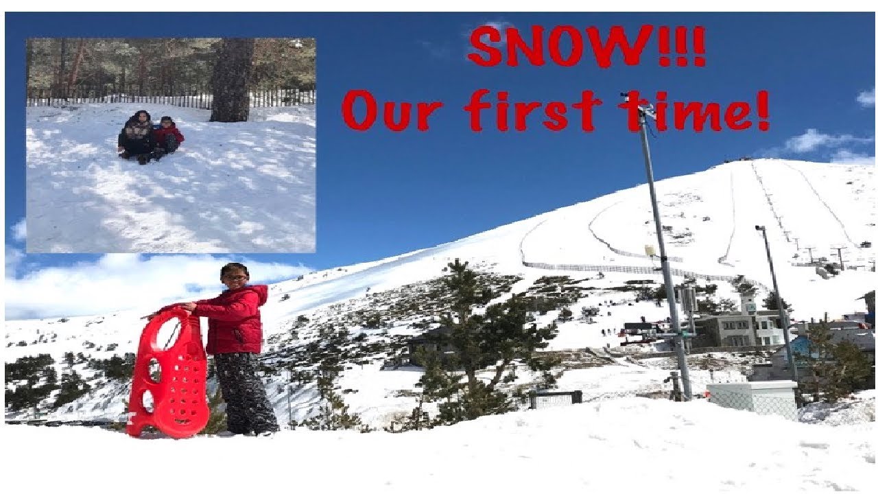Our first snow experience ️😘 - YouTube