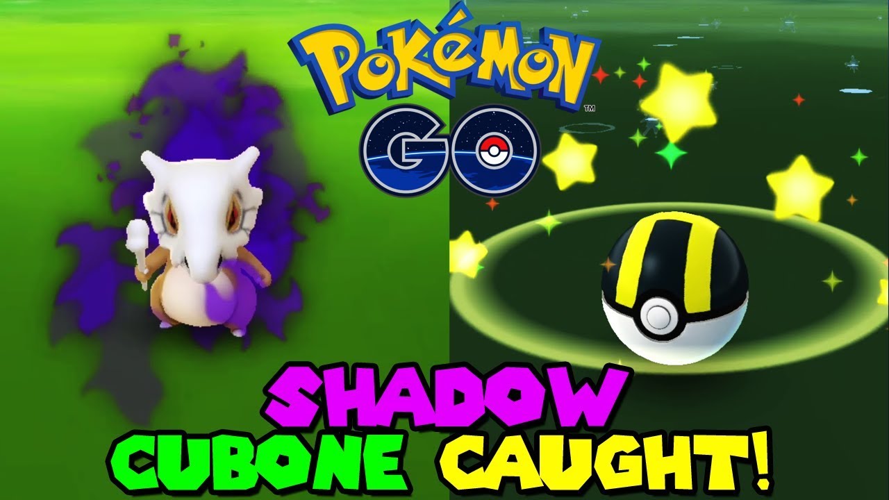 SHADOW CUBONE CAUGHT IN POKEMON GO - YouTube