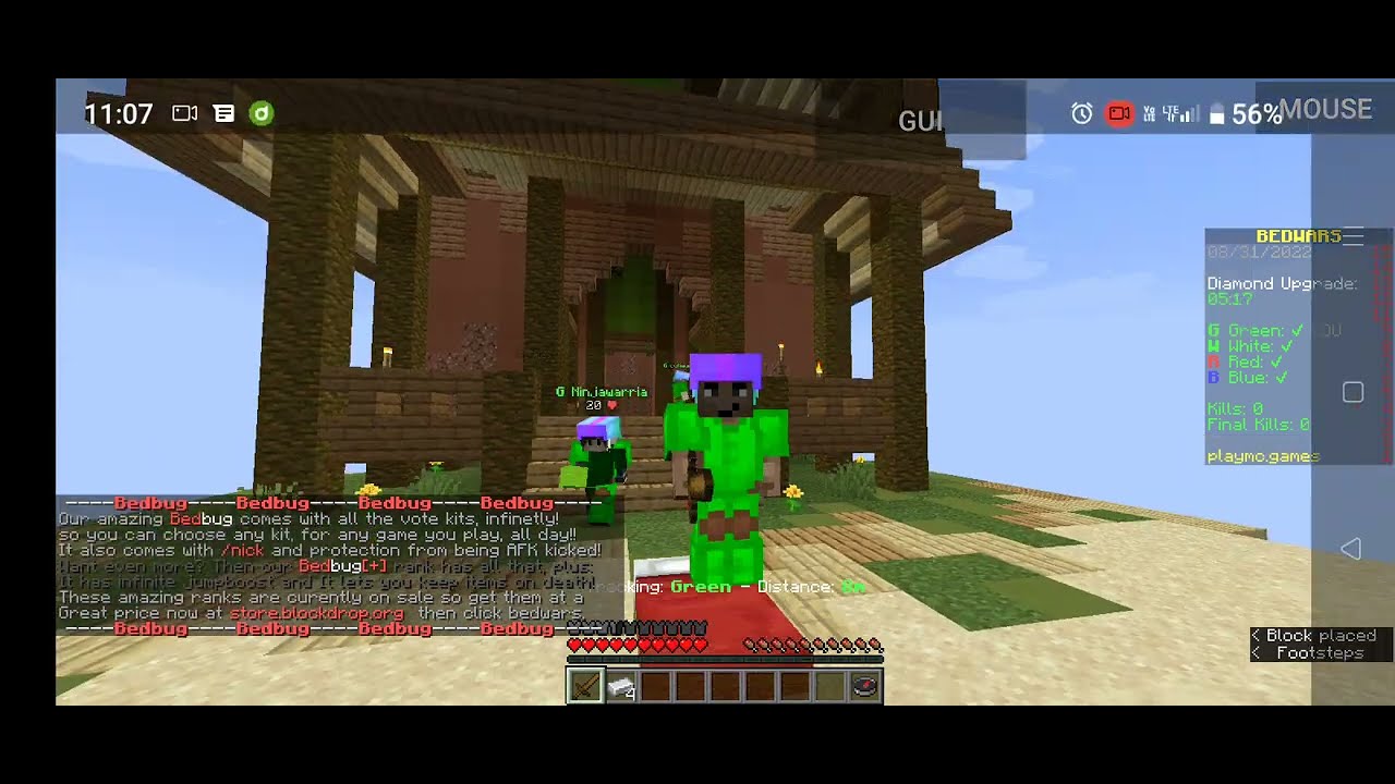 how to play bedwars in blockdrop network - YouTube