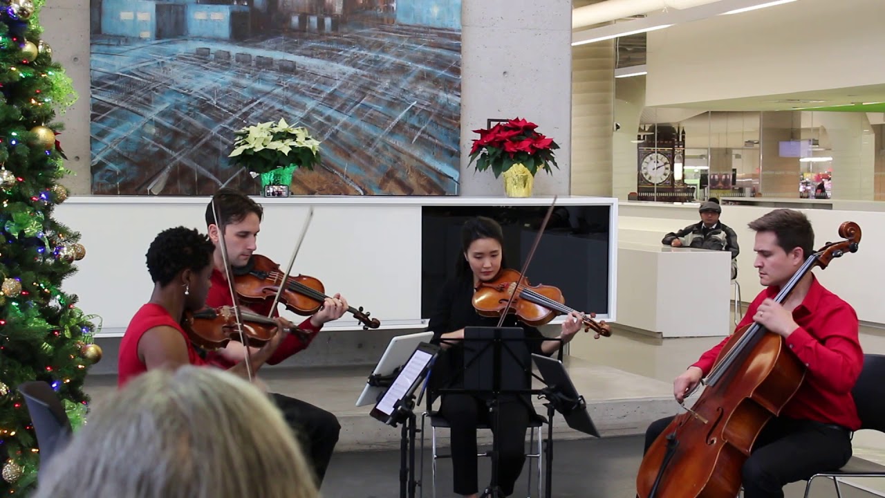 Odin Quartet plays live at Hamilton Public Library - Holiday Concert ...