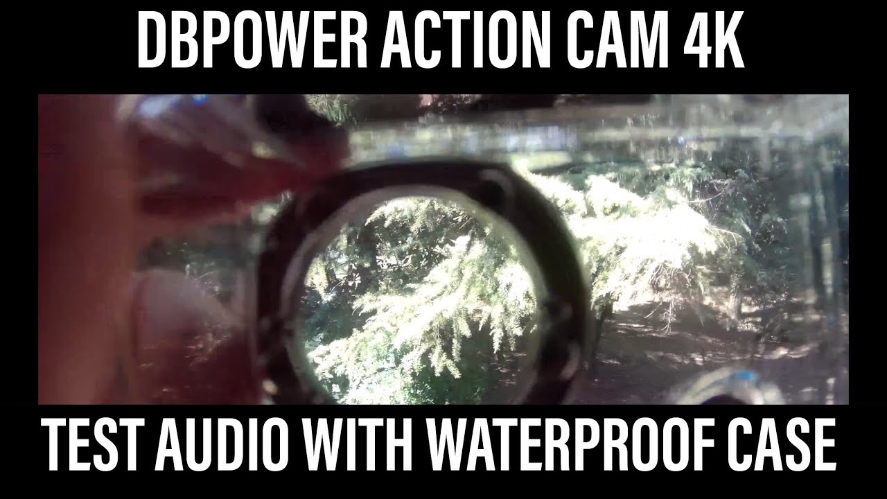 DBPOWER ACTION CAM 4K Audio Test - YouTube