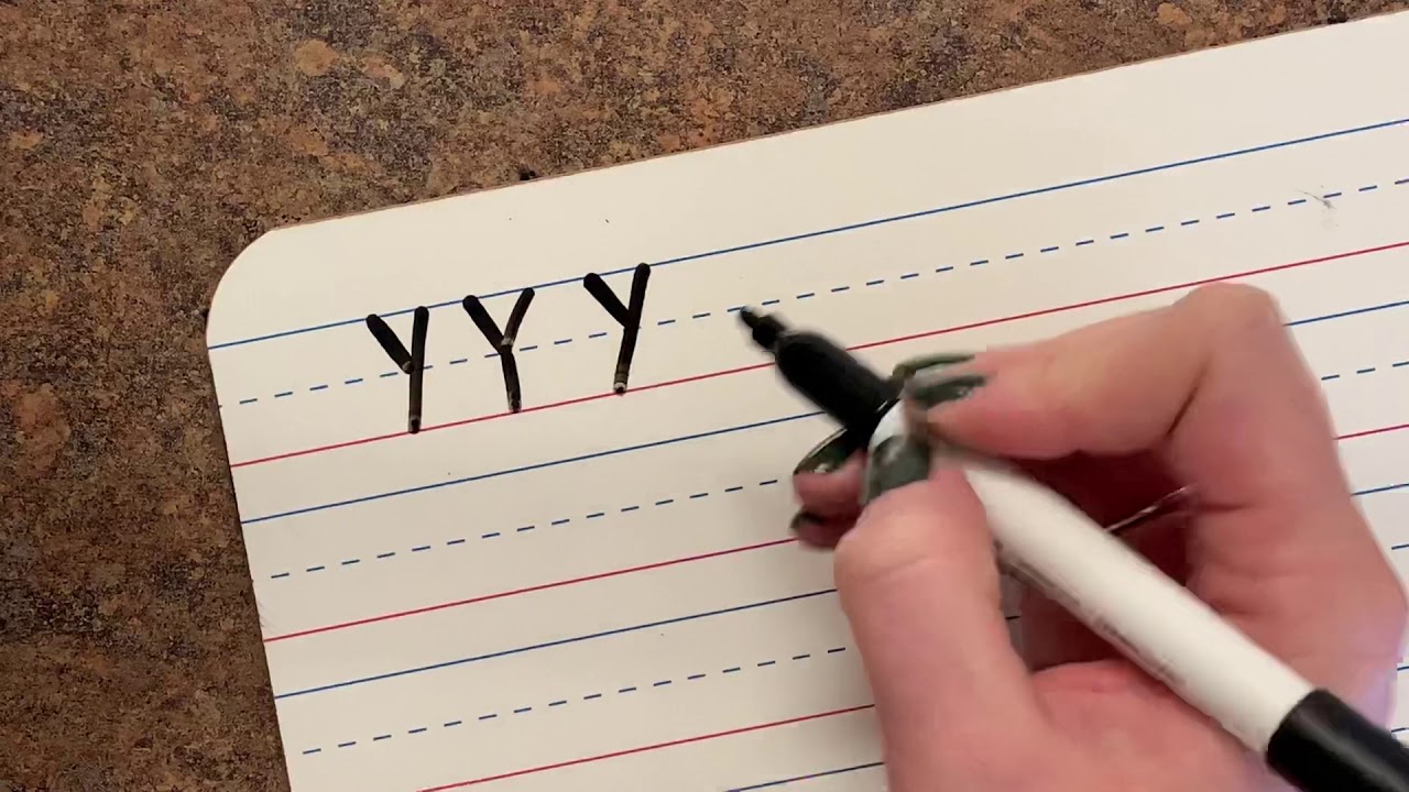 Letter Formation - Y - YouTube