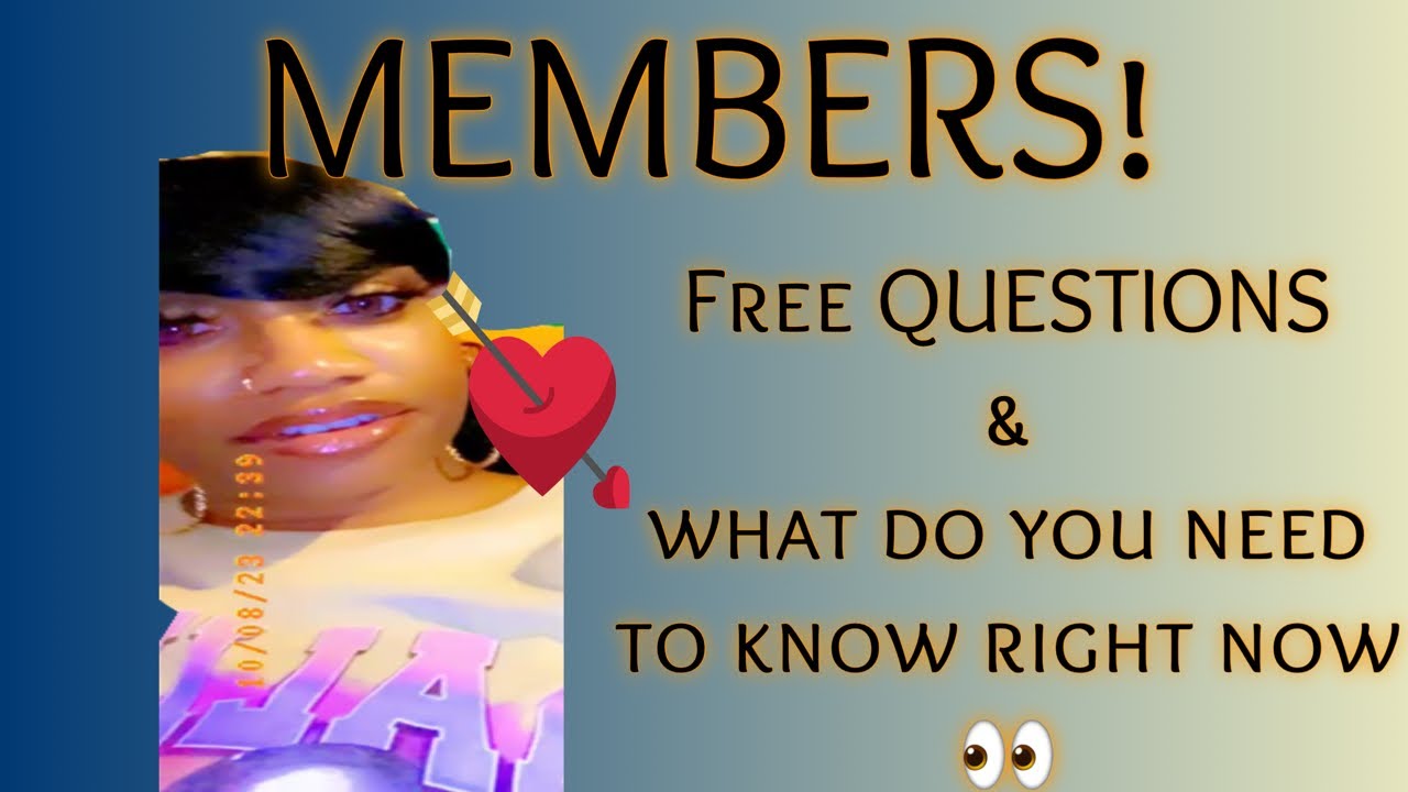 Free questions / what do you need to know right now - YouTube