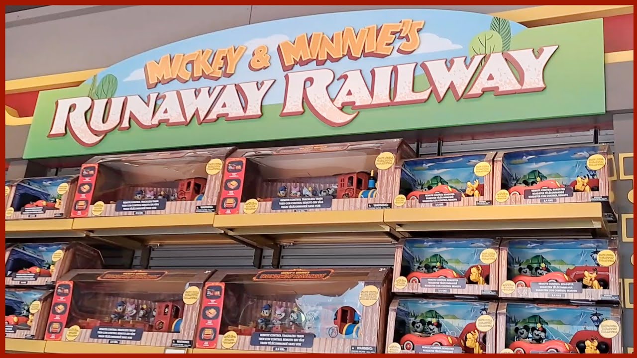 Mickey & Minnie's Runaway Railway Gift Shop Full Toy Hunt - YouTube