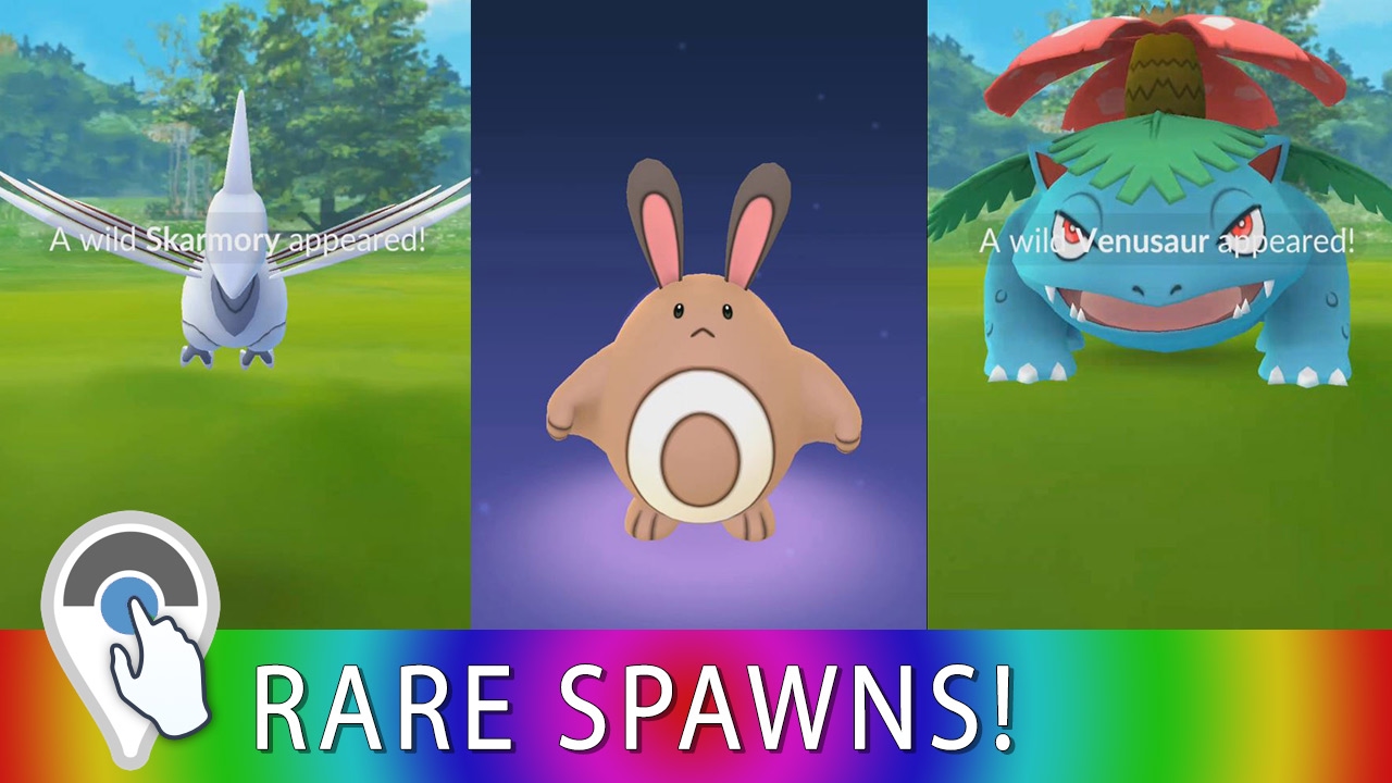 Rare Spawns! Wild Skarmory, Wild Venusaur, Sentret Ditto, and Graveler ...