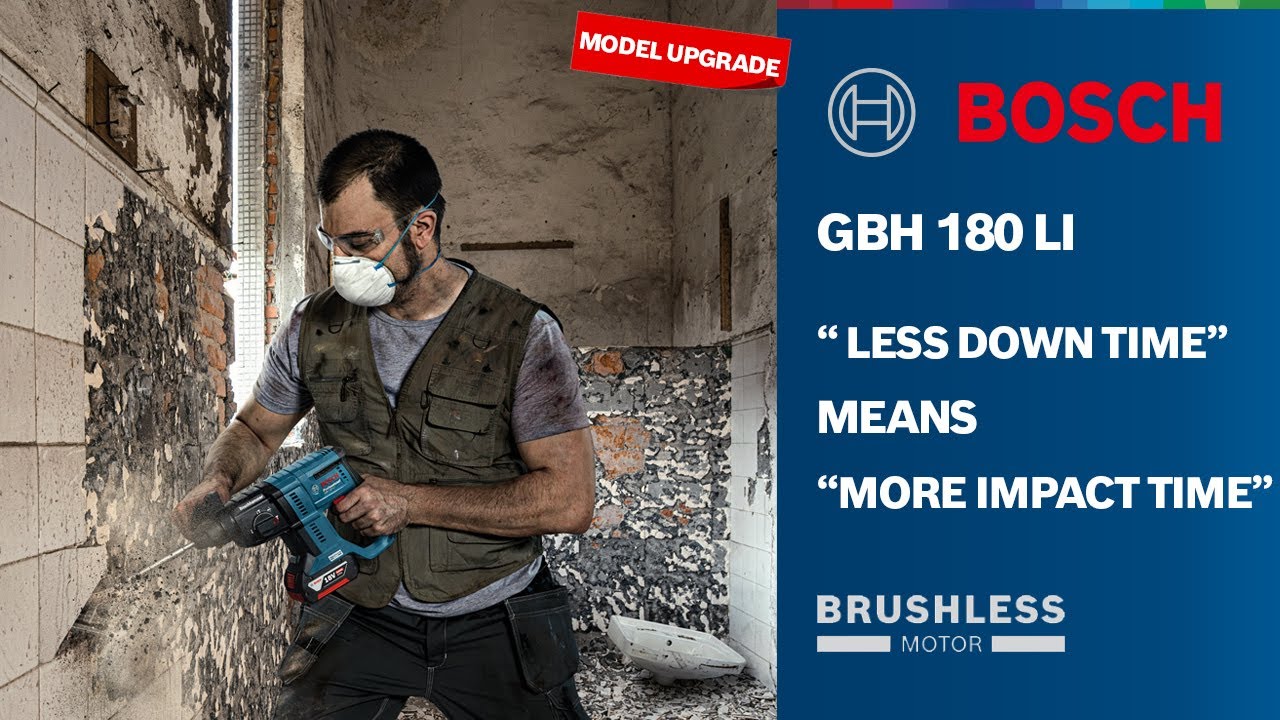 Bosch Professional GBH 180 - LI Cordless Rotary Hammer With Brushless ...