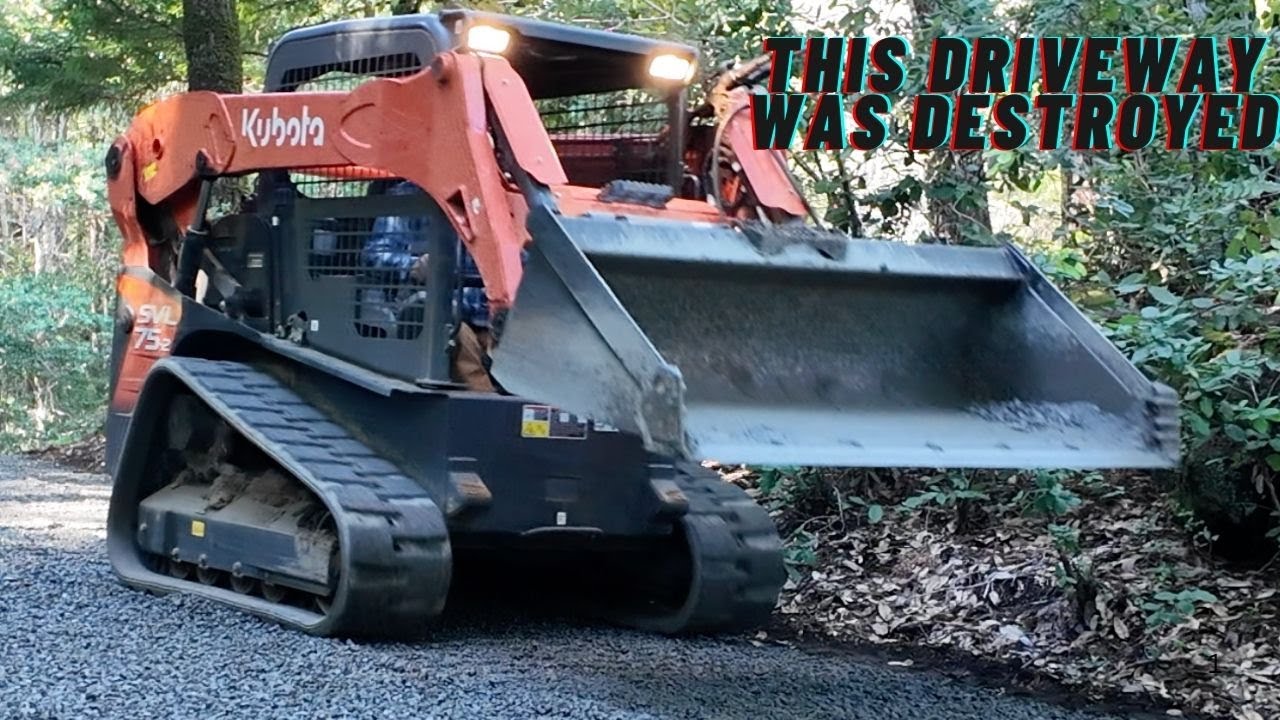 Washed Out Gravel Driveway - YouTube