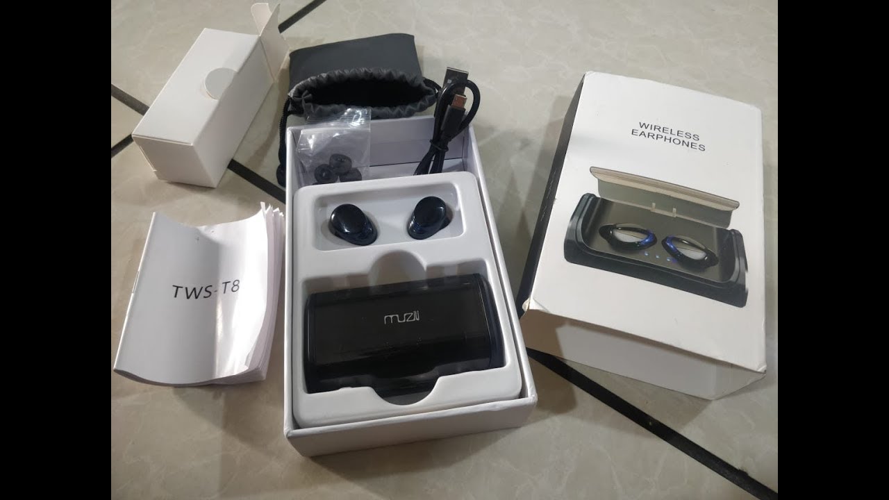 muzili TWS-T8 earpods Unboxing video - YouTube
