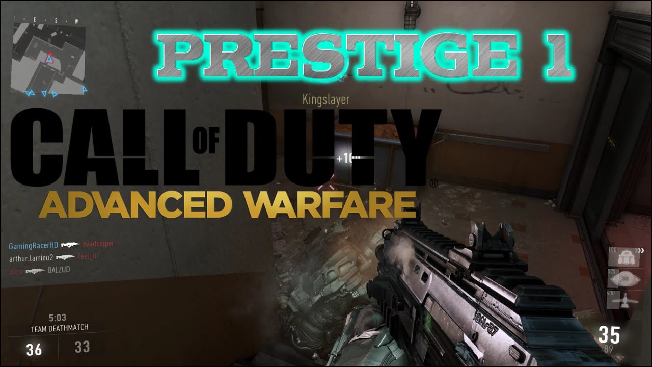 Call Of Duty: Advanced Warfare - "PRESTIGE 1" COMBAT RECORD + STATS ...