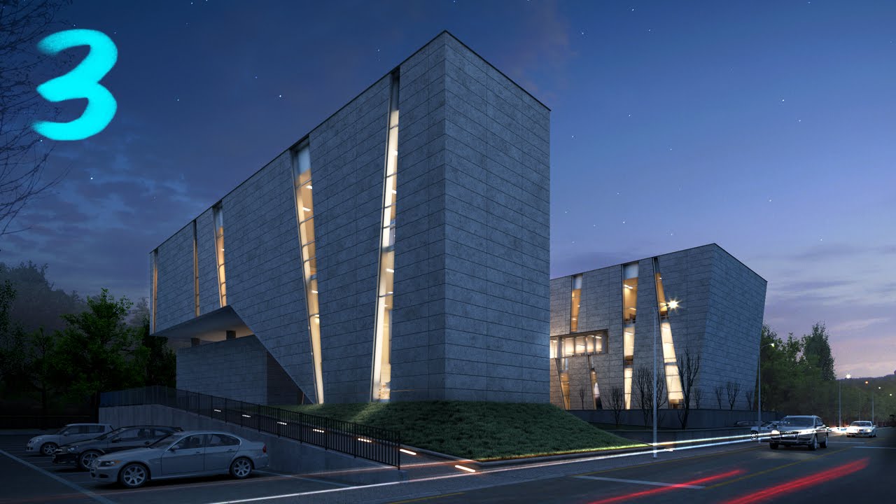 10차 투시도강좌 Architectural Rendering Tutorial #3 - YouTube