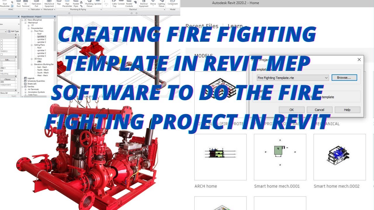 CREATING FIRE FIGHTING TEMPLATE IN REVIT MEP II FIRE FIGHTING PROJECT ...