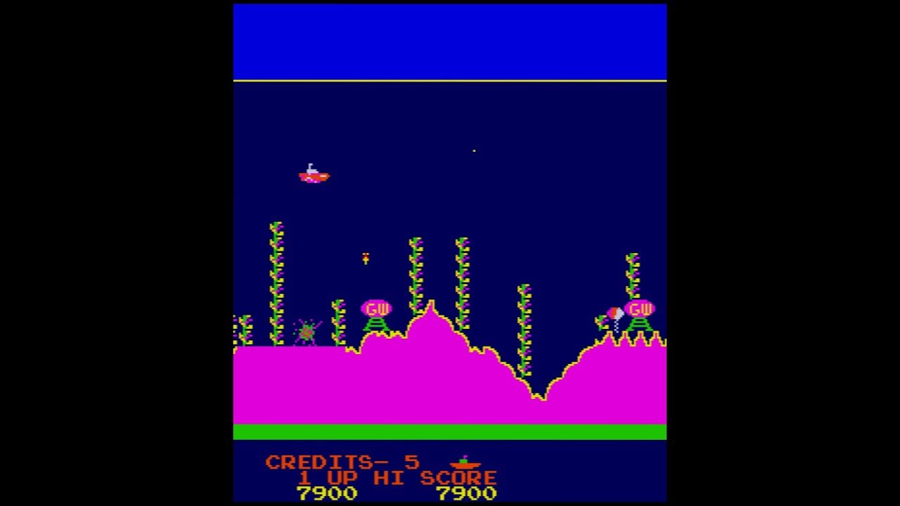 Old arcade game - Battle of Atlantis - YouTube